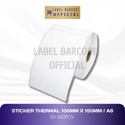 Jual LABEL STIKER RESI 100x150mm 10x15cm 100 x 150 sticker A6 isi 500 ...