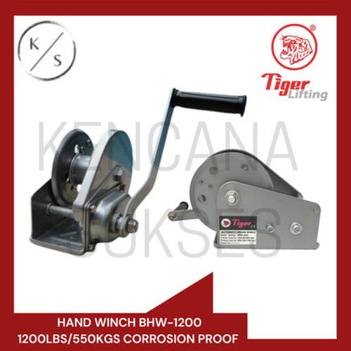 Jual Hand Winch Tiger BHW-1200 OCP 1200Lbs / 550Kgs Corrosion Proof ...