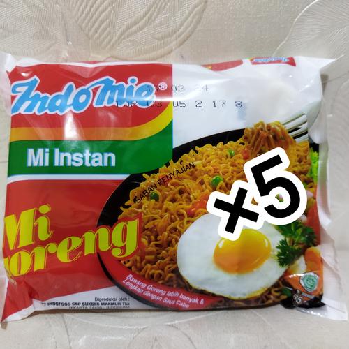 Jual INDOMIE GORENG 5 SACHET / INDOMIE GORENG / MIE GORENG INDOMIE ...