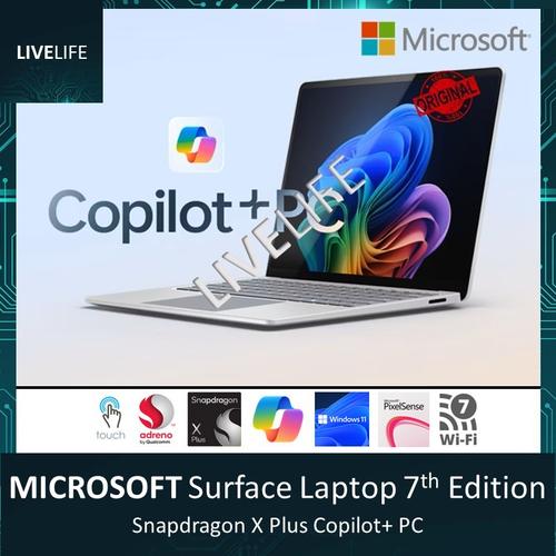 Jual MICROSOFT Surface Laptop 7 / 7th Edition (2024) - 13.8" Qualcomm Snapdragon X Plus A.I ...