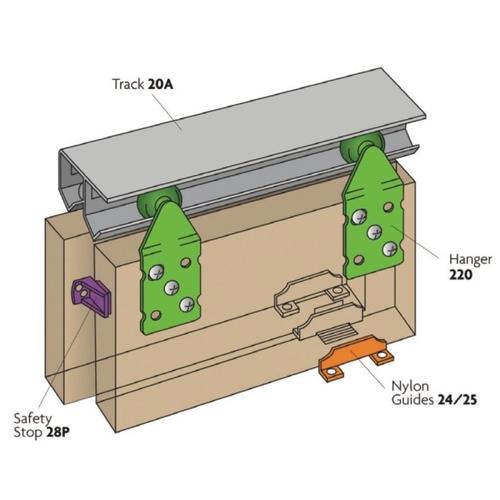 Jual REL rail PINTU door SLIDING sleeding geser push DOBEL double TOP ...