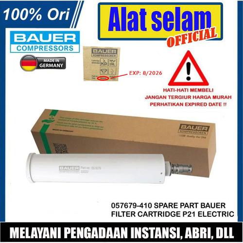 Jual 057679 Spare Part Compressor Bauer Filter Cartridge P-21 P21 ...