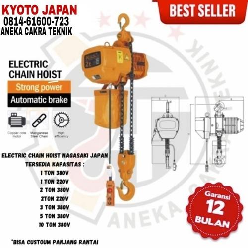 Jual Electric Chain Hoist 3 Ton x 12Meter (2Jalur)380Volt KYOTO MADE IN ...