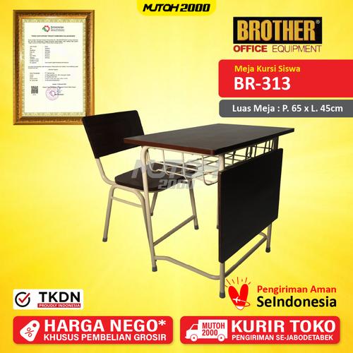 Promo TKDN BROTHER Meja kursi sekolah meja belajar siswa BROTHER BR-313 ...