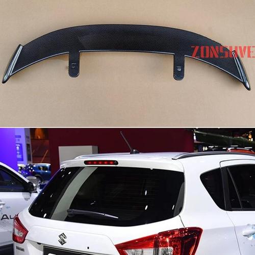 Jual Use Suzuki_SCross_Spoiler Abs Plastic Carbon Fiber Look Hatchback ...