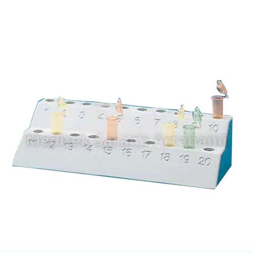 Jual KARTELL Rack Micro Test Tubes Cat.296 PP dual level 20 tubes Rak ...