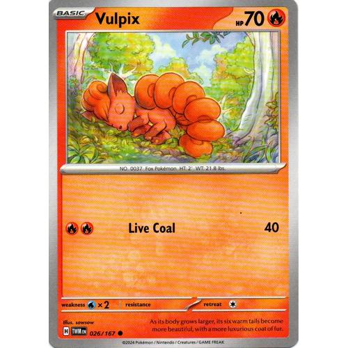 Jual Vulpix - 026/167 English Pokemon Original TCG 2024 - Kota ...
