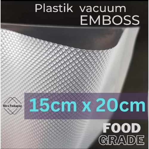 Jual Plastik vacuum makanan emboss 15x20cm - Embossed Food Vacuum bag ...