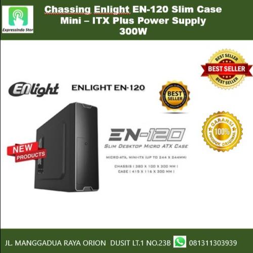 Jual Enlight EN-120 Slim Case Mini-ITX Plus Power Supply 300W - Jakarta ...