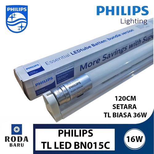Jual Philips Set TL Led Ecofit 16watt + Kap Set 1200mm - 8W 60Cm 8500K ...