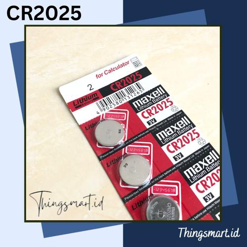 Jual MAXELL CR2025 Batre Baterai Battery Kancing Kalkulator Remote ...