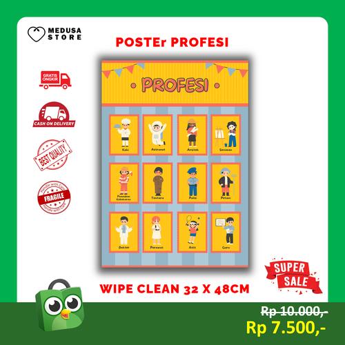 Promo POSTER EDUKASI / POSTER BELAJAR DAN SEKOLAH ANAK TEMA PROFESI ...