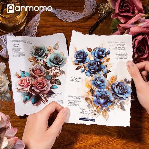 Jual 10 Lembar Stickers Unik Romance Of Roses Set Diary Deco Meeting ...