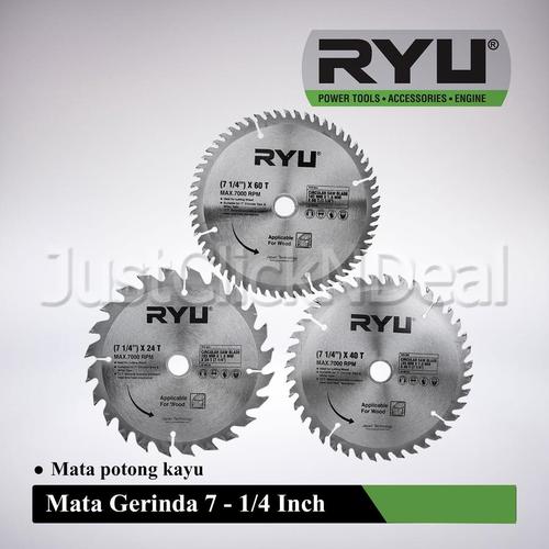 Jual Ryu Circular Saw Blade 7-14 Inch 24 40 60T Mata Gerinda Potong ...
