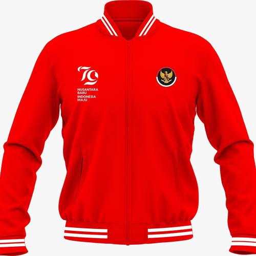 Jual JAKET SWEATER BOMBER VARSITY JERSEY BOLA 17 AGUSTUS INDONESIA ...