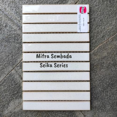 Jual Mosaic Tile Long Stripe Putih Bintik Mosaic Mass Type SEIKA 110TR ...