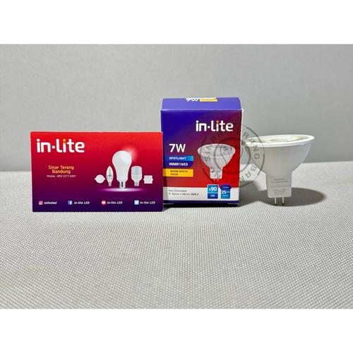 Jual LAMPU LED MR16 7W 7WATT 7 WATT INLITE TUSUK 2 PIN 220V - INMR1603 ...