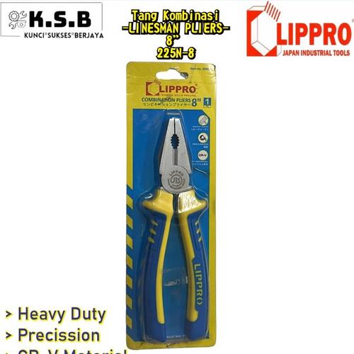 Jual (225N-8) Tang Kombinasi / Combination Pliers 8" LIPPRO - Kab ...