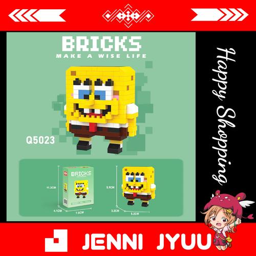 Jual Balok BRICKS Puzzle SPONGEBOB Nano Blocks Susun Block 3D Edukasi ...