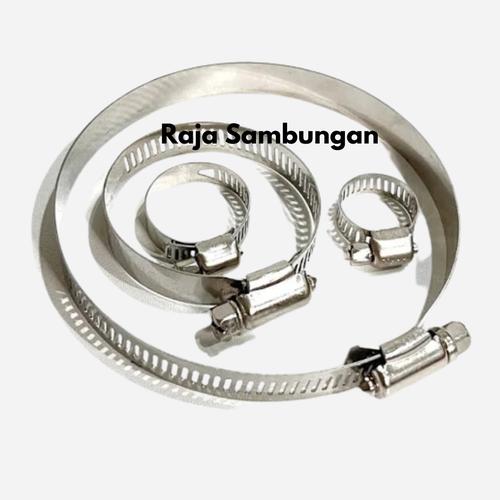 Jual Peraha Klem Selang 1 inch Full Stainless Steel Hose Clamp 25 mm ...