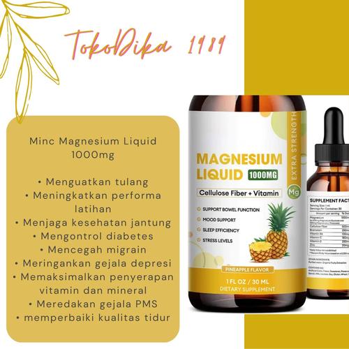 Jual MINCH MAGNESIUM LIQUID 1000MG ORIGINAL PINEAPPLE FLAVOR - Kab ...