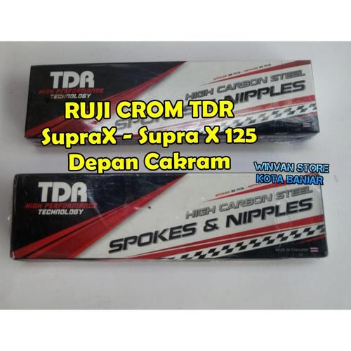 Jual Ruji Jari jari Tdr ring 17 set depan belakang warna CROM ORIGINAL ...