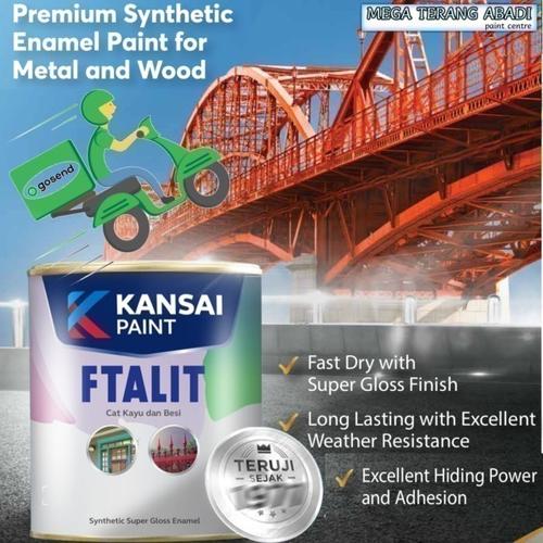 Jual Cat kayu & besi Kansai Paint 1 Kg Ftalit - 610 Stone Grey - Kota ...