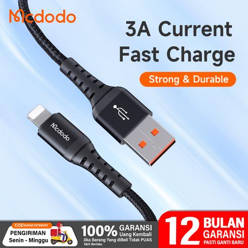Jual MCDODO Kabel Data iPhone USB Lightning Braided 3A Fast Charging ...