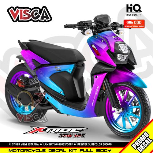 Jual Decal X Ride 125 Full Body Variasi Bunglon - Blue Sky, Glossy ...