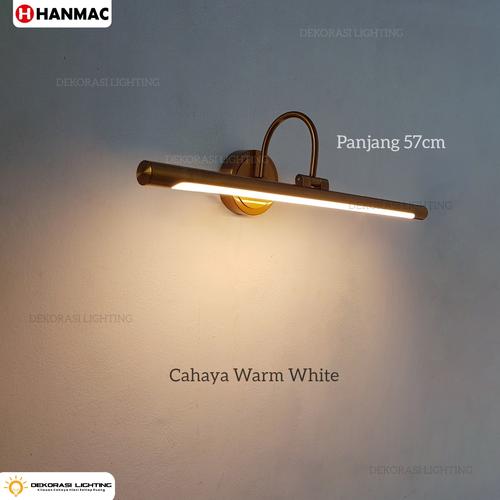 Jual Lampu wastafel dinding led body gold 45cm 57cm lukisan hias ...
