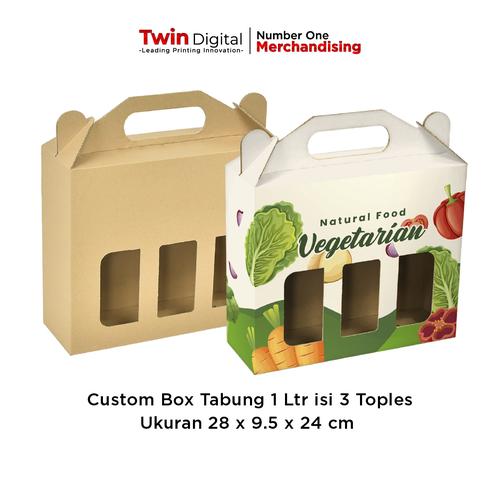 Jual Packaging Box Kardus / Gift Box Isi 3 Toples Tabung - Dus ...