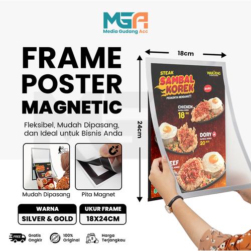 Promo Tempat Poster / Brosur Tempel Dinding Sign Holder A5 Frame Poster ...