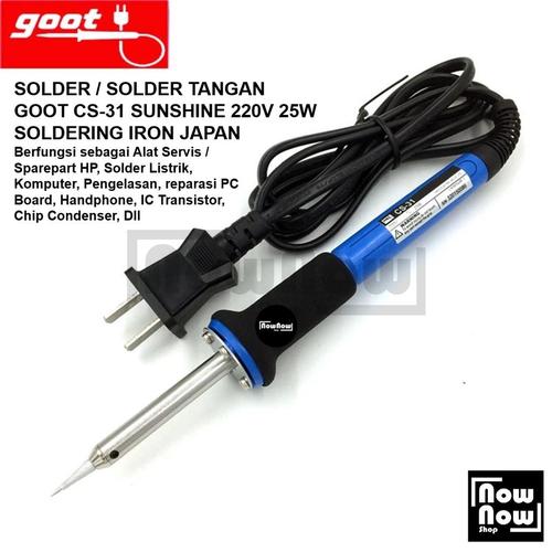 Jual Solder Goot Cs-31 Sunshine 220V 25W 25 Watt Soldering Iron Tangan ...