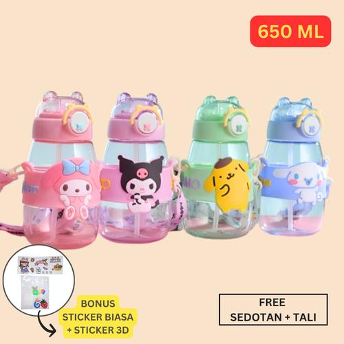 Jual BOTOL MINUM ANAK SANRIO 650ML / BOTOL MINUM KARAKTER / BOTOL MINUM ...