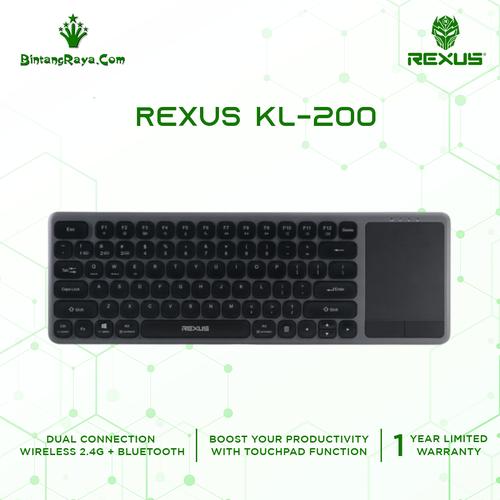 Jual Keyboard Office Rexus KL200/KL-200 Wireless & Bluetooth with ...