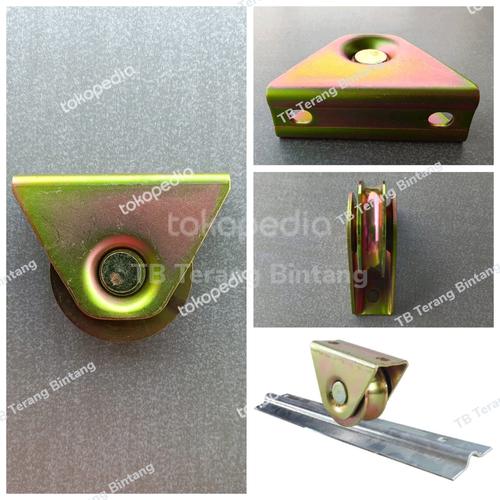 Jual Roda Rel Besi U Groove 2 1/2" Inch Roda Besi Baja Untuk Gerbang ...