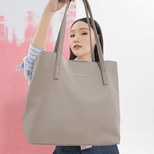 Jual Merche Tas Besar Wanita Totebag Ashley - Light Grey - Kab ...