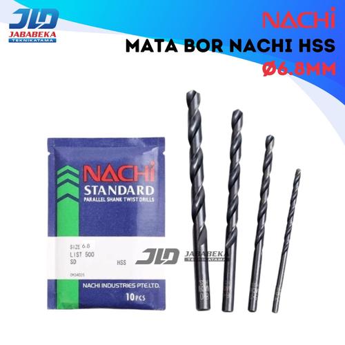 Jual NACHI Mata Bor 6.8 mm Drill 6.8mm HSS Mata Bor Besi Merek NACHI - Kab. Bekasi - JABABEKA ...