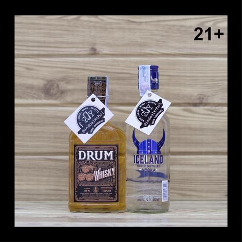 Jual Promo Paket Drum Whisky 250ml + Iceland Vodka 250ml - INDOALKOHOL ...