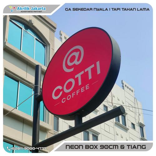 Jual Neon Box LED | Neon Box plat galvanis anti karat bulat 90cm ...