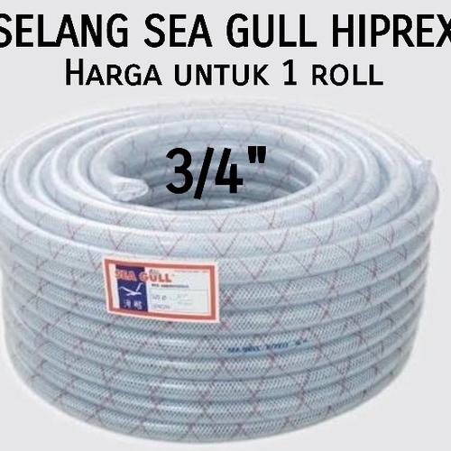 Jual Selang hiprex 3/4 inch SEA GULL 1 ROLL Selang Benang putih hiprek 3/4" inch - Kota Surabaya ...
