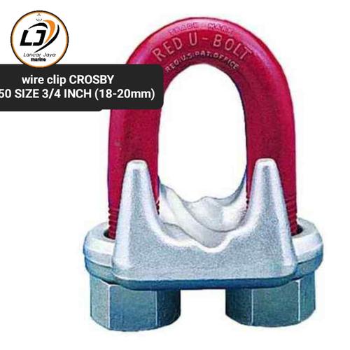 Jual Wire Rope Clips/Kuku Macan/Wire Clip CROSBY G450 3/4 Inch ...