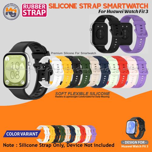Jual Strap Silicone Tali Smartwatch for Huawei Watch Fit 3 Strap FIT 3 ...