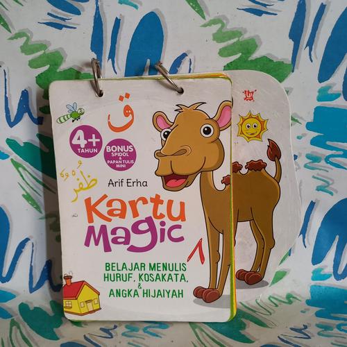 Jual original Kartu Magic Belajar Menulis Huruf Kosa Kata dan Angka ...