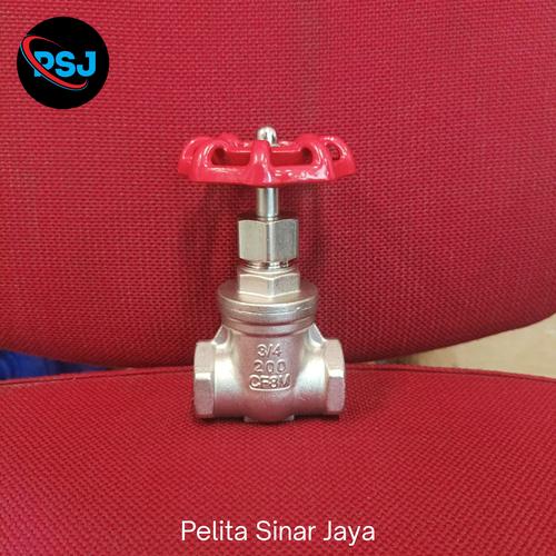 Jual Gate Valve Stainless SS 316 Drat 2" inch / CF8M 200 PSI - Jakarta ...