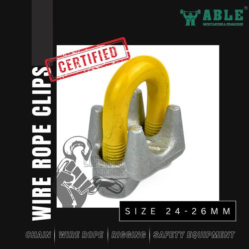 Jual Able Wire Rope Clips 24-26mm / Wire Rope Clips 1 Inch - Lifting ...