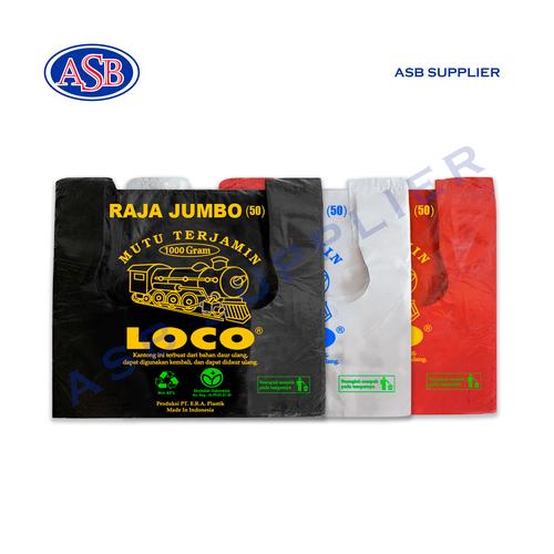 Promo Kantong Plastik Kresek HDPE Loco Ukuran 50 / RAJA JUMBO (1 Kg ...