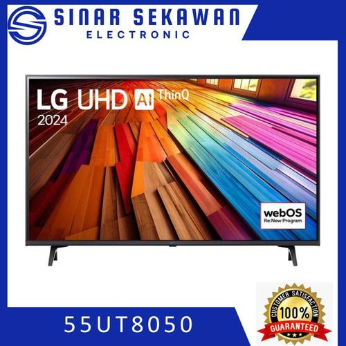 Promo LG 55UT8050PSB Smart TV 4K LG UHD UT80 55 inci 55UT80 NEW 2024 ...