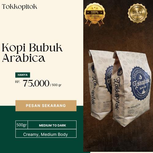 Jual 1 KG Kopi Bubuk Kiloan Arabika Premium Fresh Roasted 100% Arabica ...