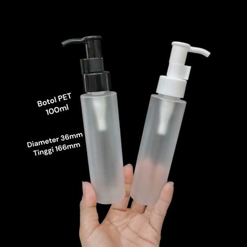 Jual Botol Pump 100ml Plastik Fros Botol Kosmetik Plastik Dof Skincare ...